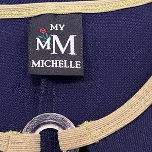 My Michelle | Dresses | Vintage Simple And Short Navy Blue Dress | Poshmark